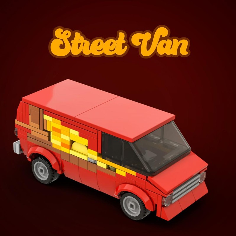 LEGO MOC Dodge Street Van by 1saacbricks | Rebrickable - Build with LEGO