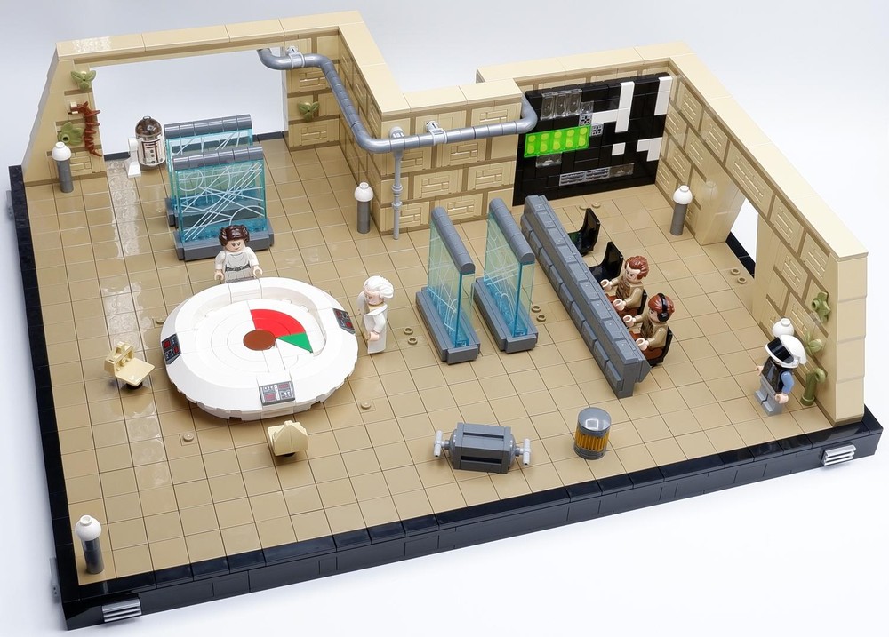 LEGO MOC Yavin 4 Strategy Center by Jazzitoys | Rebrickable - Build ...