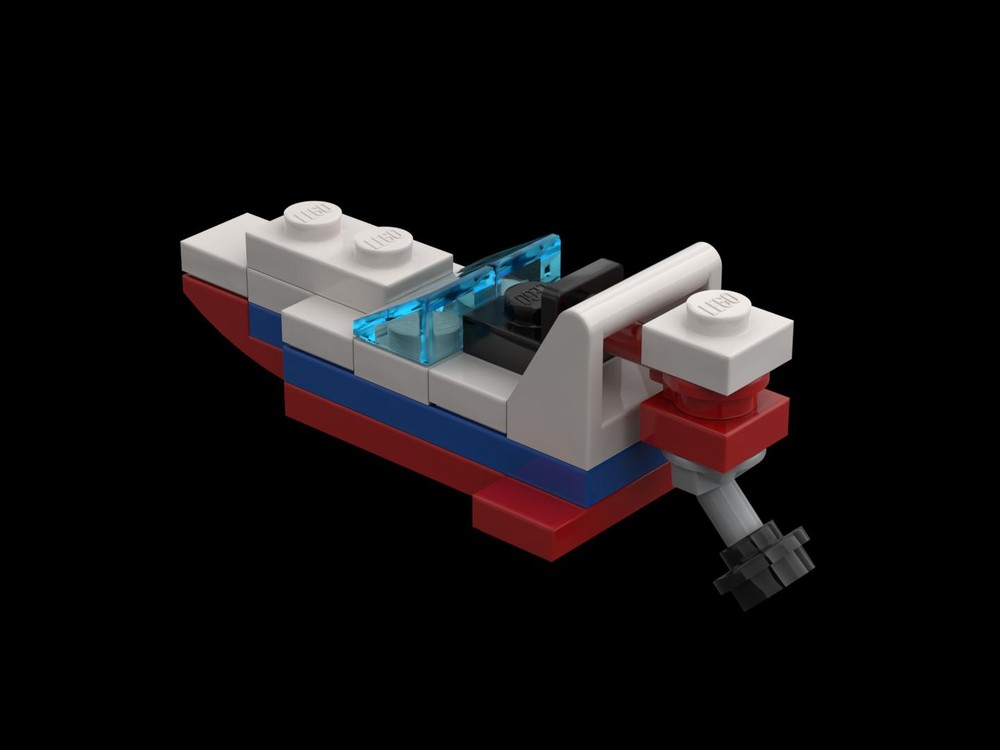 LEGO MOC Micro Scale - Sea Jet 5521 by Bricksota | Rebrickable - Build ...