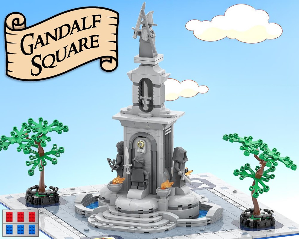 LEGO MOC Modular Gandalf Square by benbuildslego | Rebrickable - Build ...