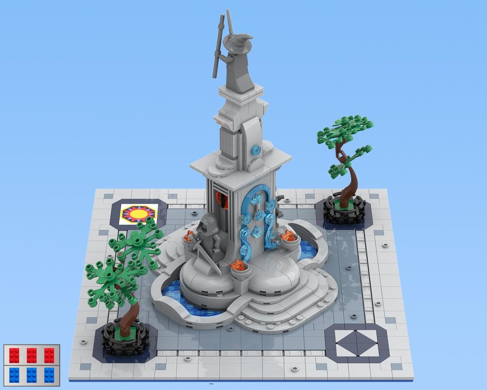 Lego Moc Modular Gandalf Square By Benbuildslego Rebrickable Build