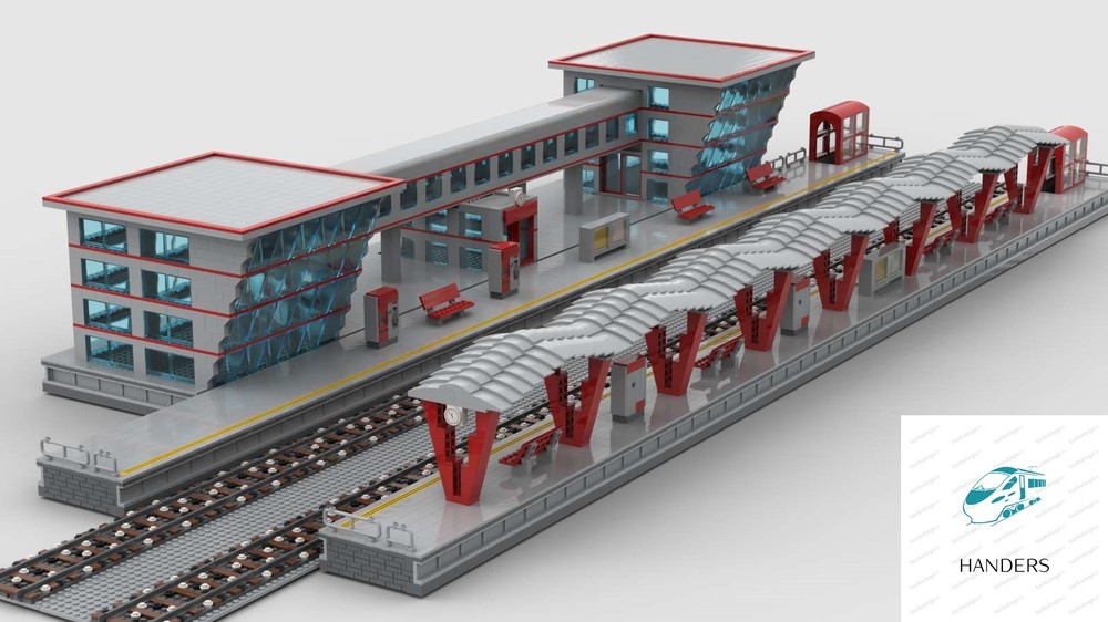 LEGO MOC Greyhound Central Station by Handers | Rebrickable - Build ...