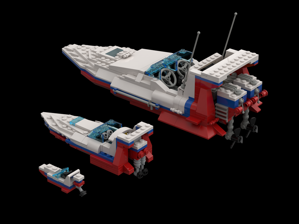 LEGO MOC Midi Scale - Sea Jet 5521 by Bricksota | Rebrickable - Build ...