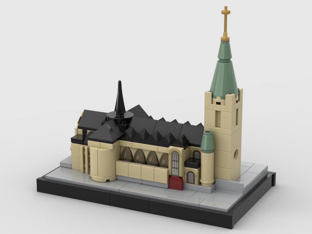 Lego Moc Paderborn Cathedral 11000 By Rauy Rebrickable Build