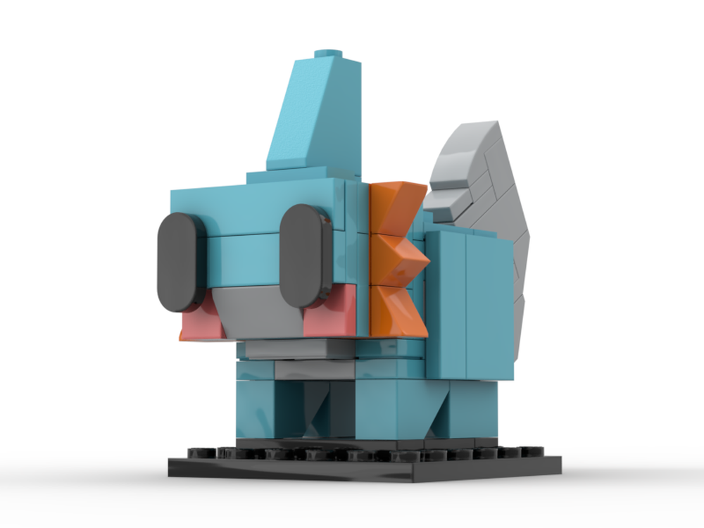 LEGO MOC Mudkip Pokemon Brickheadz by Tobiasz250 | Rebrickable - Build ...
