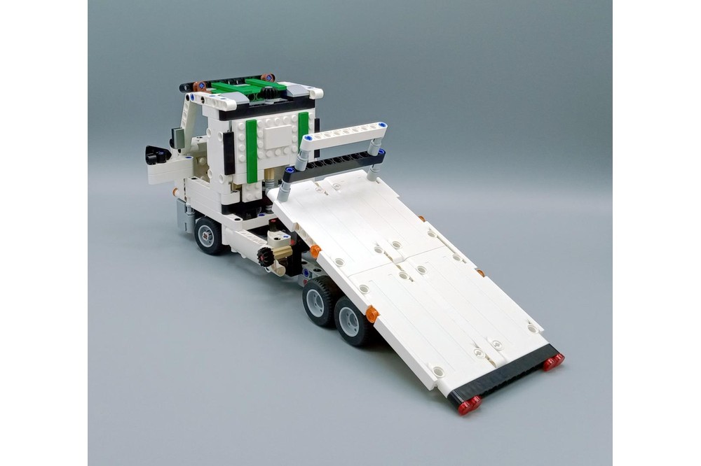 LEGO MOC 42167 Flatbed Truck by Nequmodiva | Rebrickable - Build with LEGO