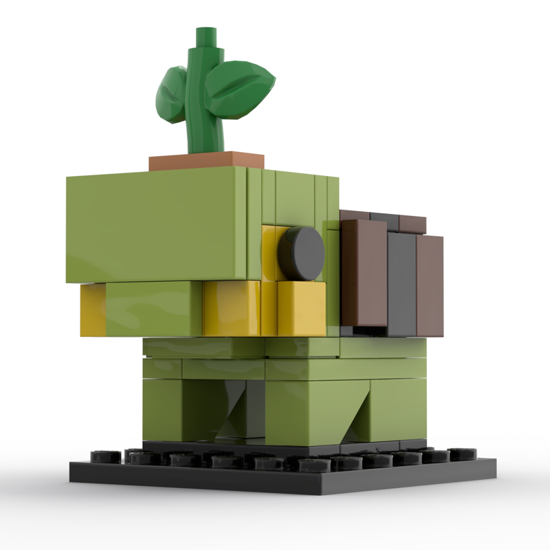 LEGO MOC Turtwig Pokemon Brickheadz by Tobiasz250 | Rebrickable - Build ...