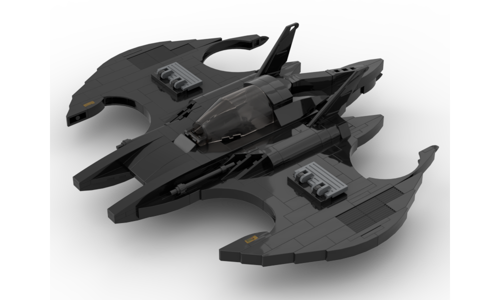 LEGO MOC 76265 MOD Studless Batwing '89 (original design by TransBricks ...