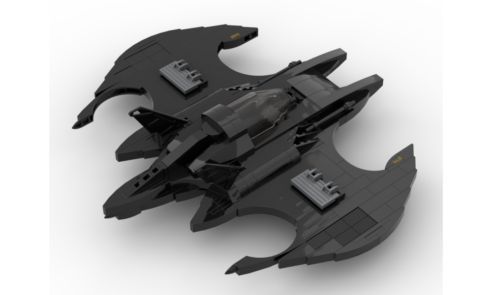 LEGO MOC 76265 MOD Studless Batwing '89 (original design by TransBricks ...