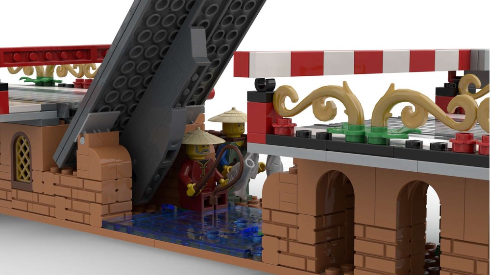 LEGO MOC Christmas railway viaduct - drawbridge by Vinci_strange ...