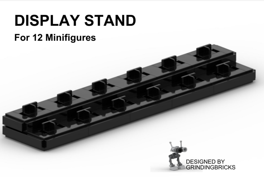Lego Moc Minifigure Display Cmf 12 By Grindingbricks Rebrickable
