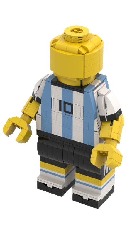 LEGO MOC-169792 Up-scaled Minifigure - G.O.A.T Messi version by ...