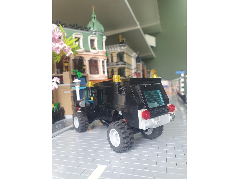 Lego Moc Cadillac Hearse 4x4 By Highway Patrol Rebrickable Build