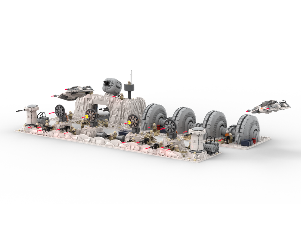 Lego Moc Sw Episode 5 Battle On Hoth Bundle Rebel Echo Base Gate
