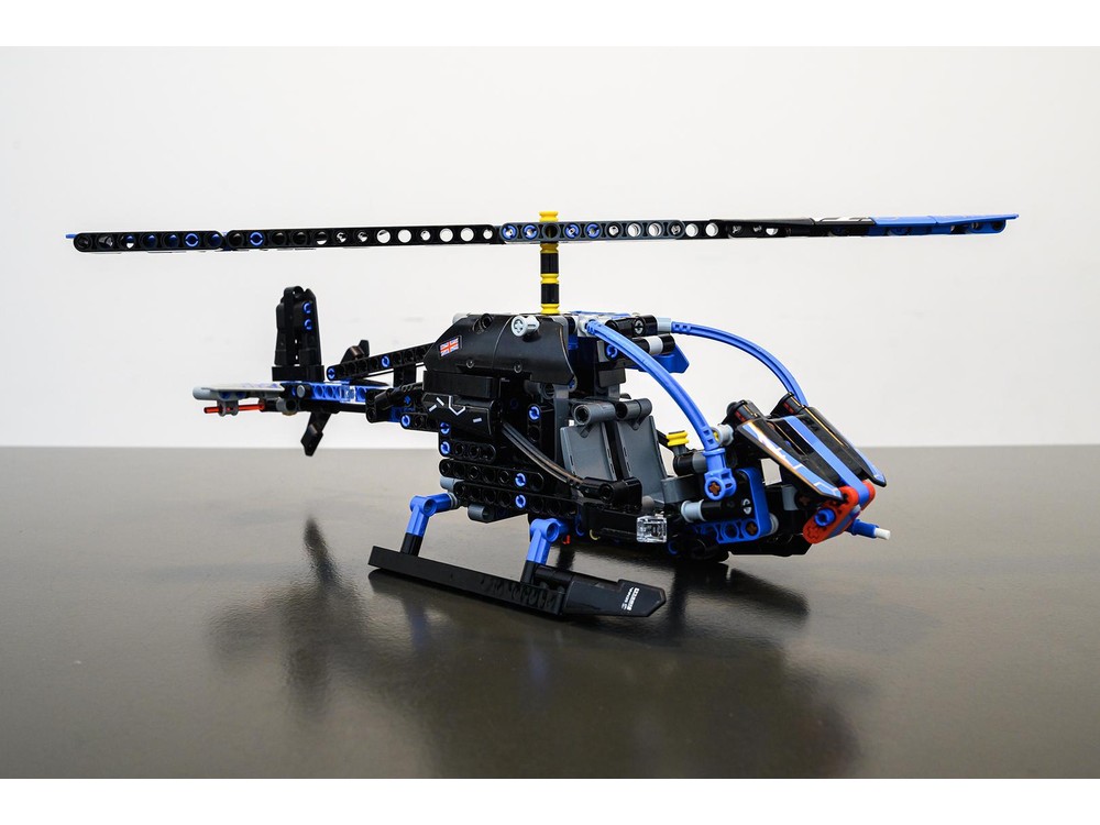 LEGO MOC Helicopter with gear driven rotating rotors by foolsgoldsfish ...