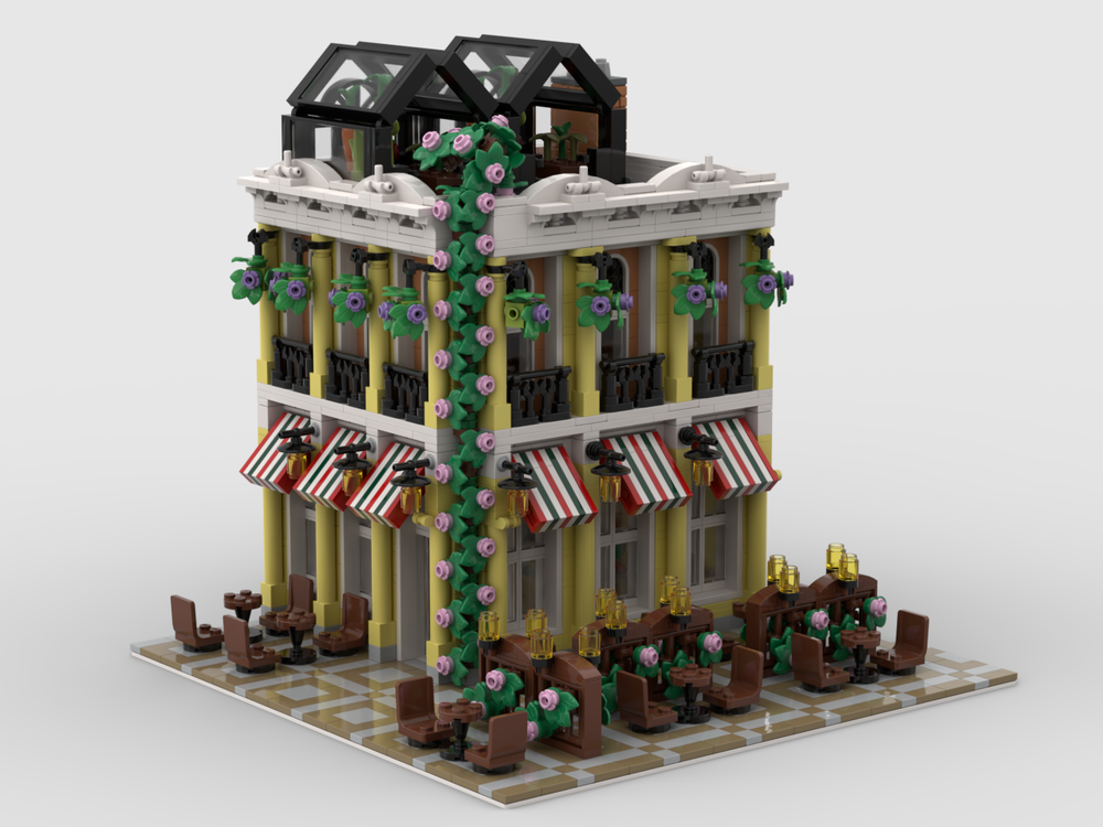LEGO MOC Corner Pizzeria Modular by bergebricks | Rebrickable - Build ...