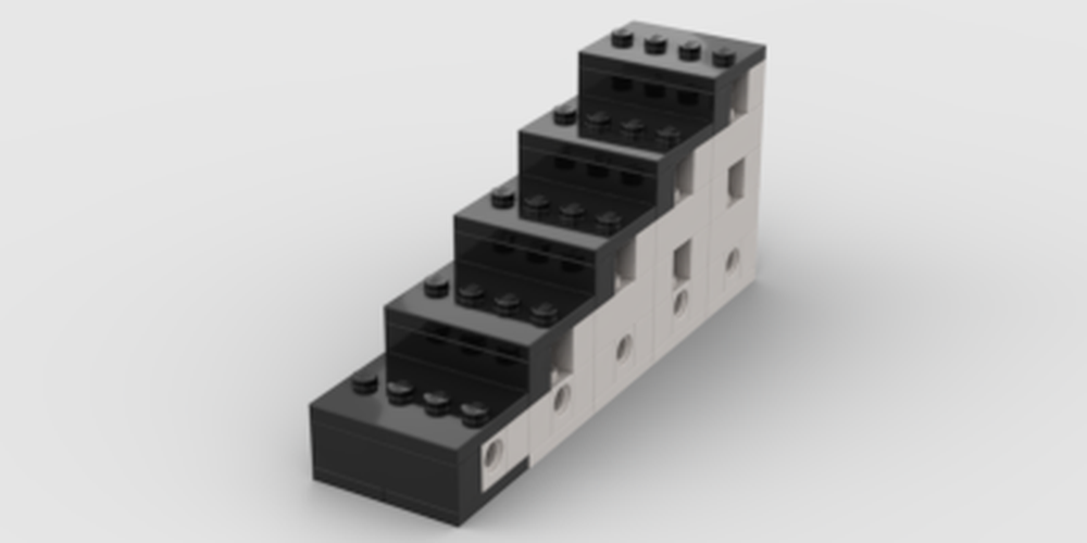 LEGO MOC 5 tier Minifigure Display by SirIceCream | Rebrickable - Build ...