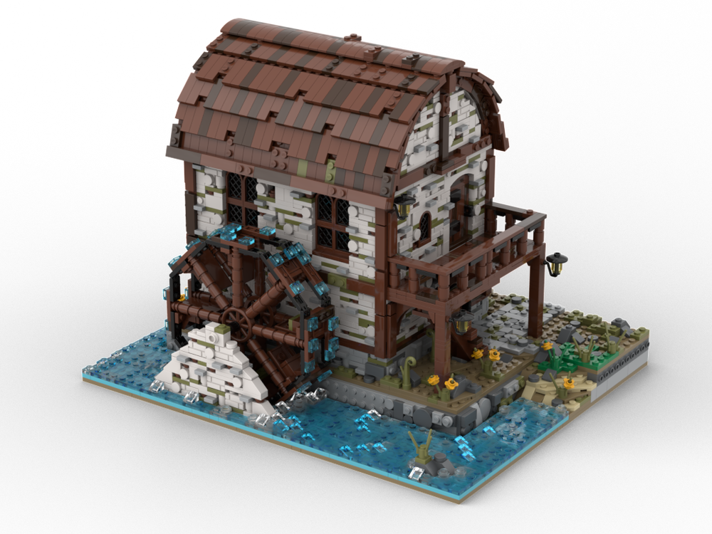 LEGO MOC Medieval watermill by legoprofi | Rebrickable - Build with LEGO