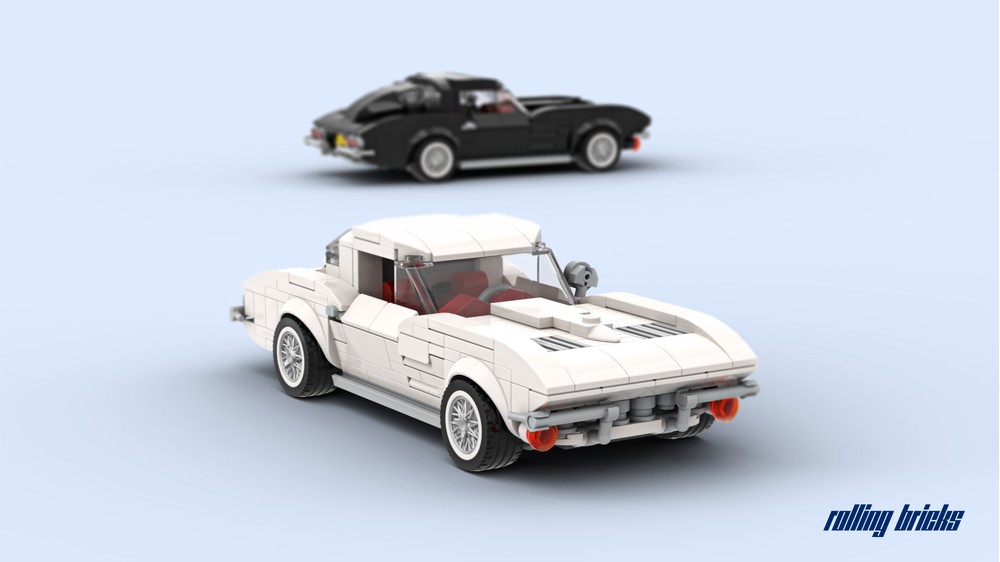 LEGO MOC 1963 Chevrolet Corvette Sting Ray - in 2 colors: black and ...