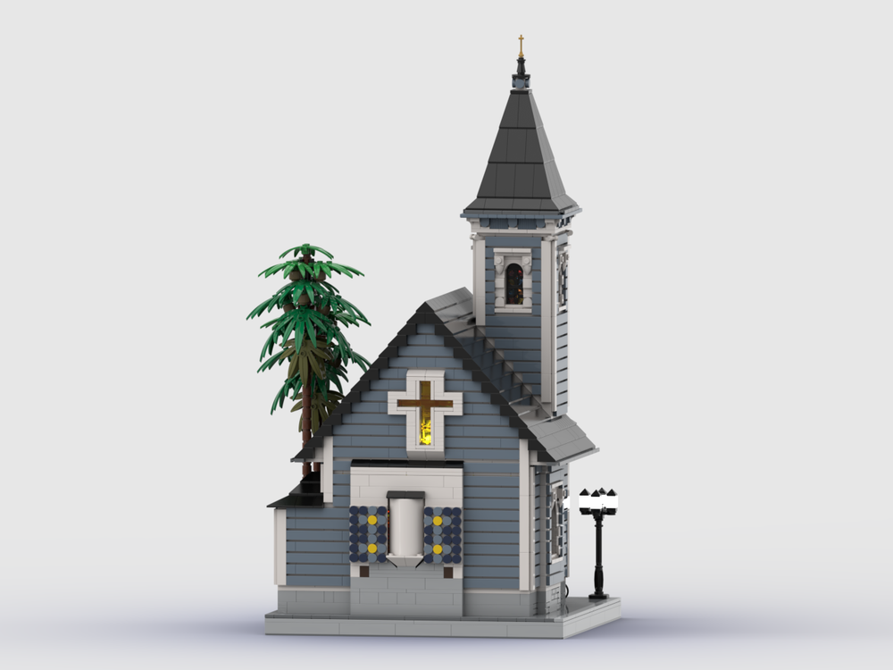 LEGO MOC New Orleans Church by Cvanhulle | Rebrickable - Build with LEGO