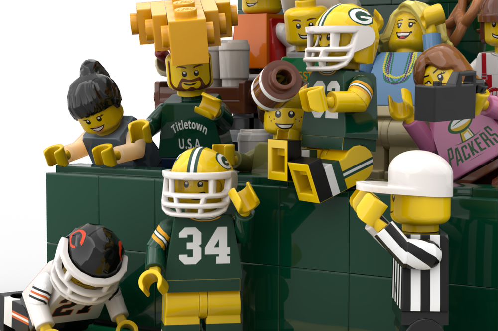 LEGO MOC Lambeau Leap by bossofdos64 | Rebrickable - Build with LEGO