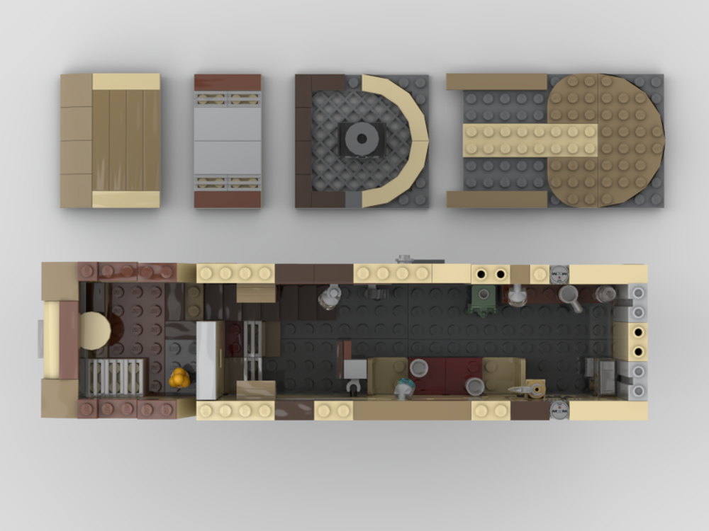 LEGO MOC 5th Wheel RV - 75326 x 2 by brickfever | Rebrickable - Build with LEGO