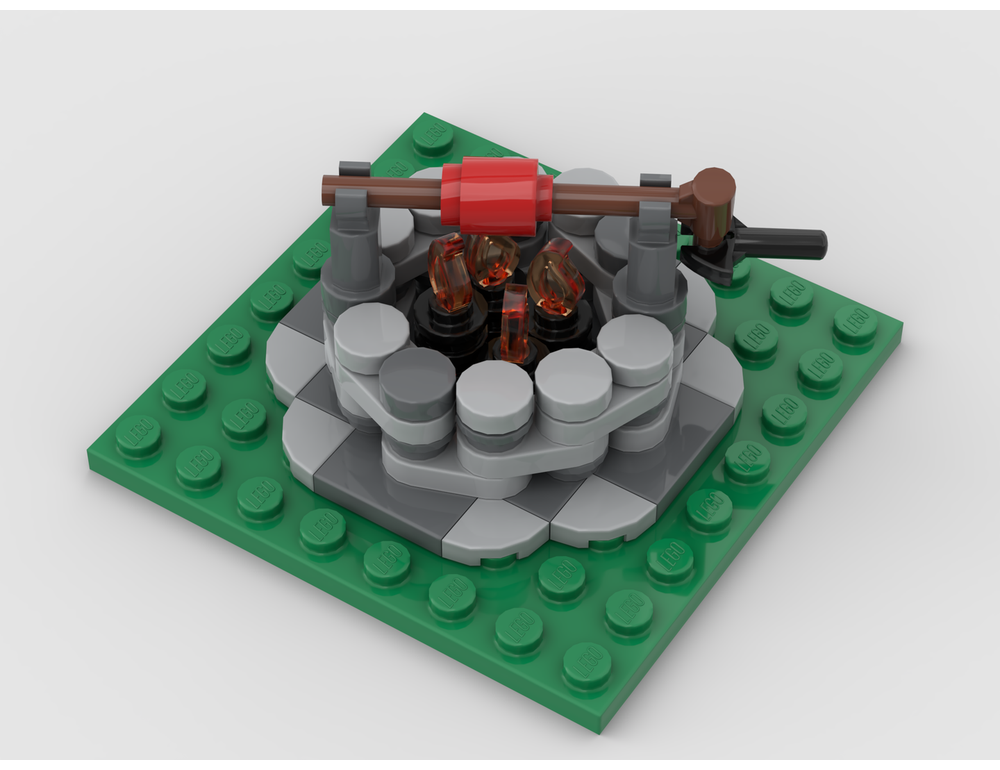 Lego Moc Fireplace By Szandris89 Rebrickable Build With Lego