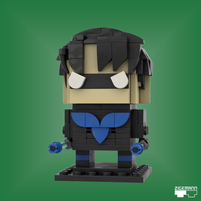 LEGO MOC Nightwing / Dick Grayson by ttZIGEMANN | Rebrickable - Build ...