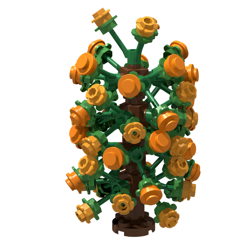 LEGO MOC Citrus Tree by Antarctica | Rebrickable - Build with LEGO