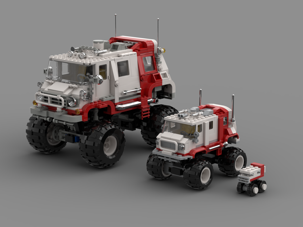 Lego Moc Micro Scale Big Foot 4x4 5561 By Bricksota Rebrickable