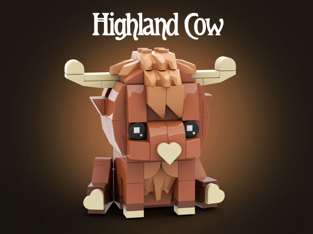 LEGO MOC Highland Cow Brickheadz by MakeorBrick | Rebrickable - Build ...