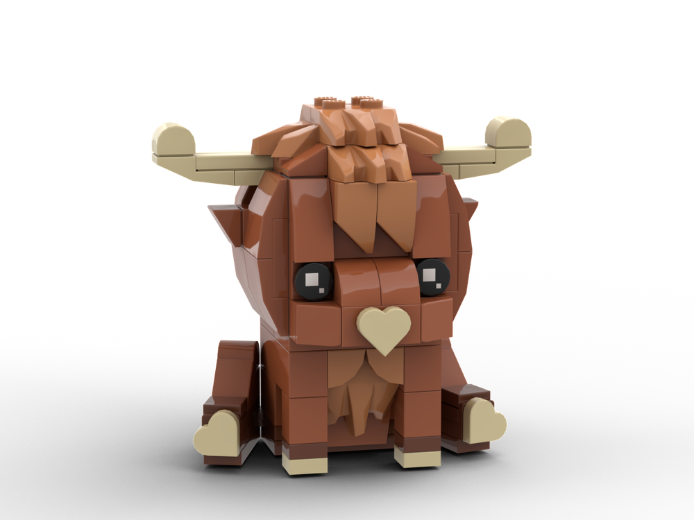 LEGO MOC Highland Cow Brickheadz by MakeorBrick | Rebrickable - Build ...