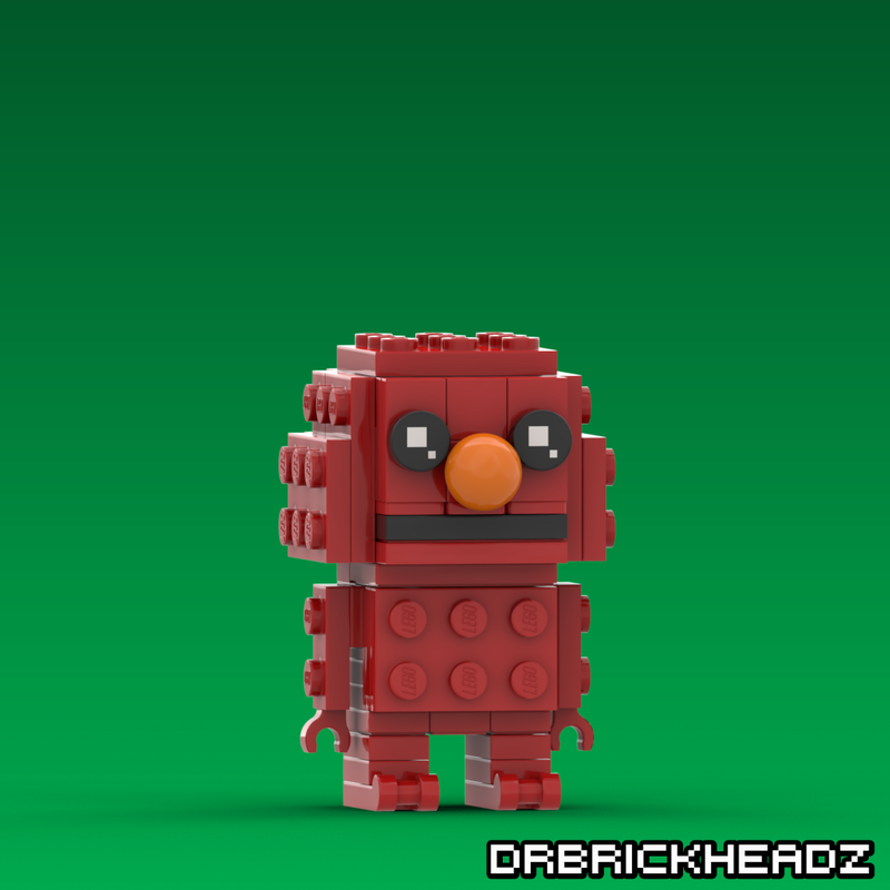 LEGO MOC Elmo (Sesame Street) Brickheadz by DrBrickheadz | Rebrickable ...