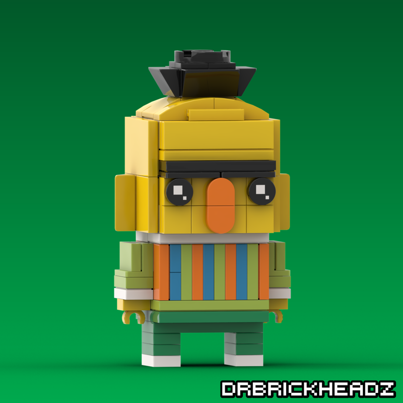 LEGO MOC Bert (Sesame Street) Brickheadz by DrBrickheadz | Rebrickable ...