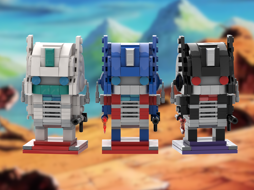 LEGO MOC Prime Brickhead Triple Pack by Bucktopus | Rebrickable - Build ...