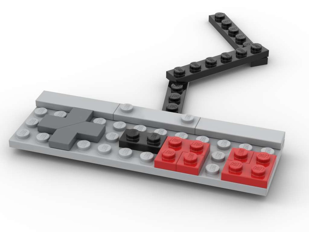 LEGO MOC Minimalist NES Controller by Lowfatskim | Rebrickable - Build ...