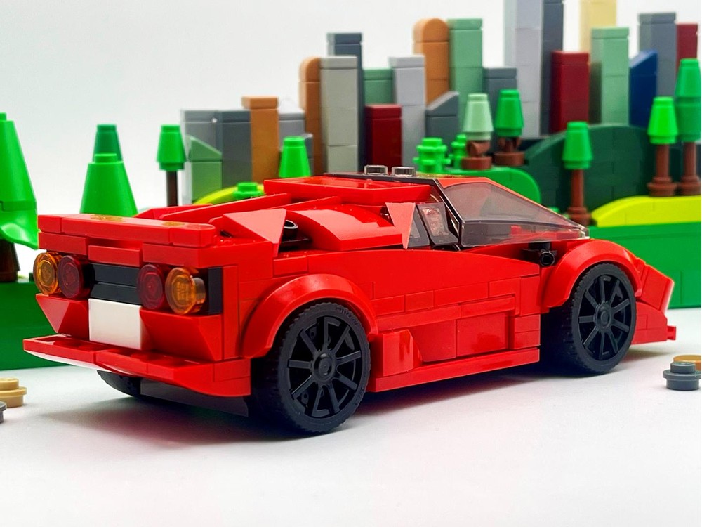 Lego Moc Lamborghini Diablo By Ibrickeditup Rebrickable Build With Lego