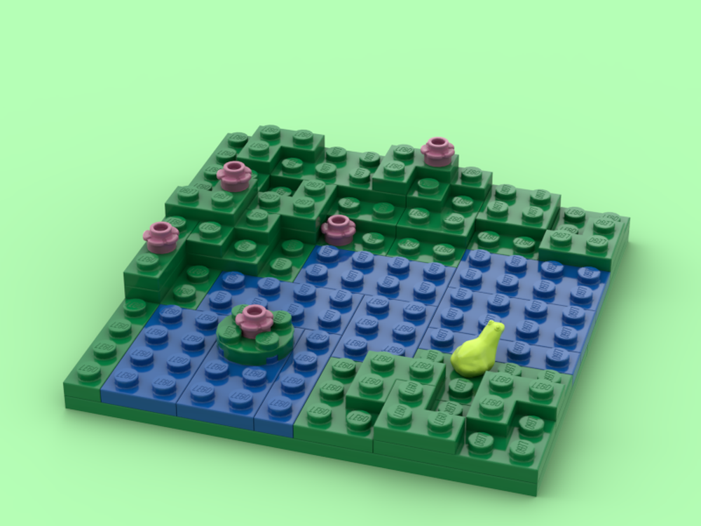 LEGO MOC small river bend mirror by Mr_Minifigure | Rebrickable - Build ...