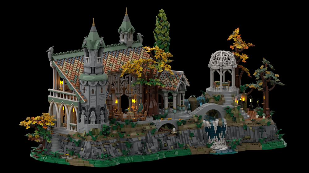 Lego Moc Rivendell Base Upgrade Version 02 By Metz Rebrickable