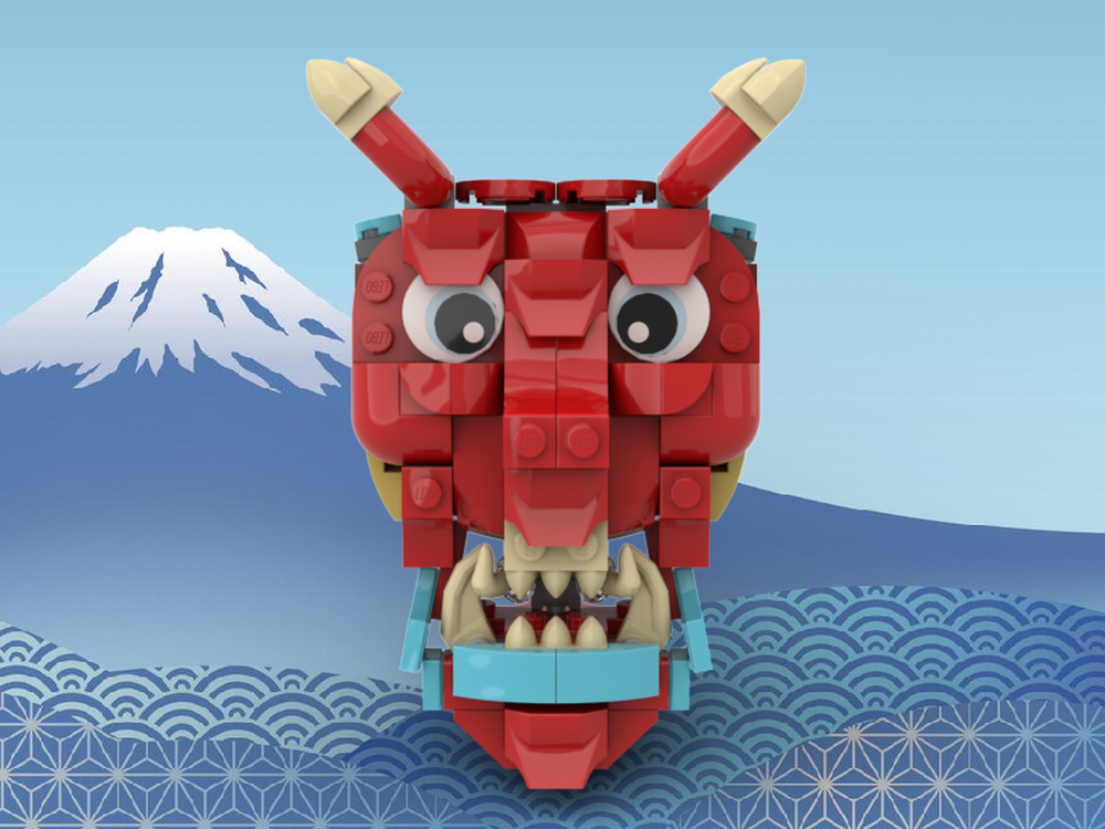 LEGO MOC 31145 Japanese Demon Mask by zengogobrick | Rebrickable ...