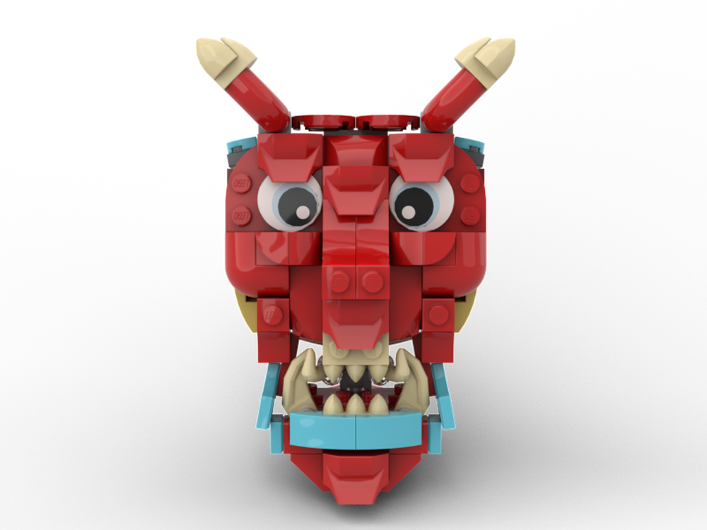 LEGO MOC-170071 31145 Japanese Demon Mask by zengogobrick | Rebrickable ...