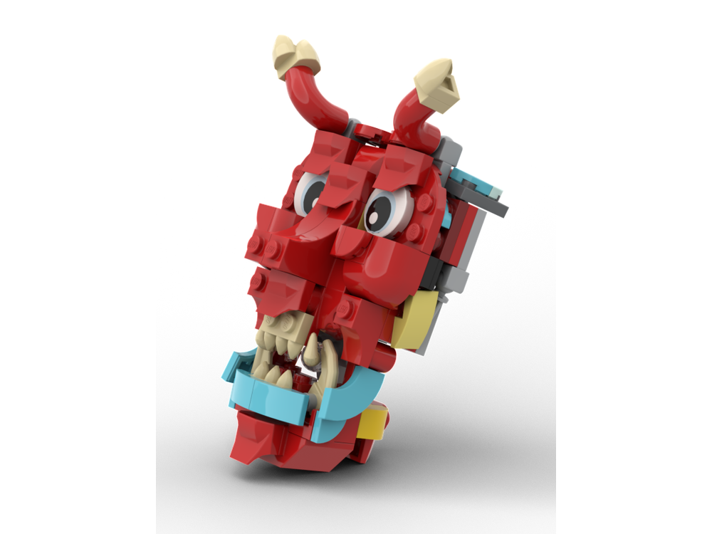 LEGO MOC-170071 31145 Japanese Demon Mask by zengogobrick | Rebrickable ...
