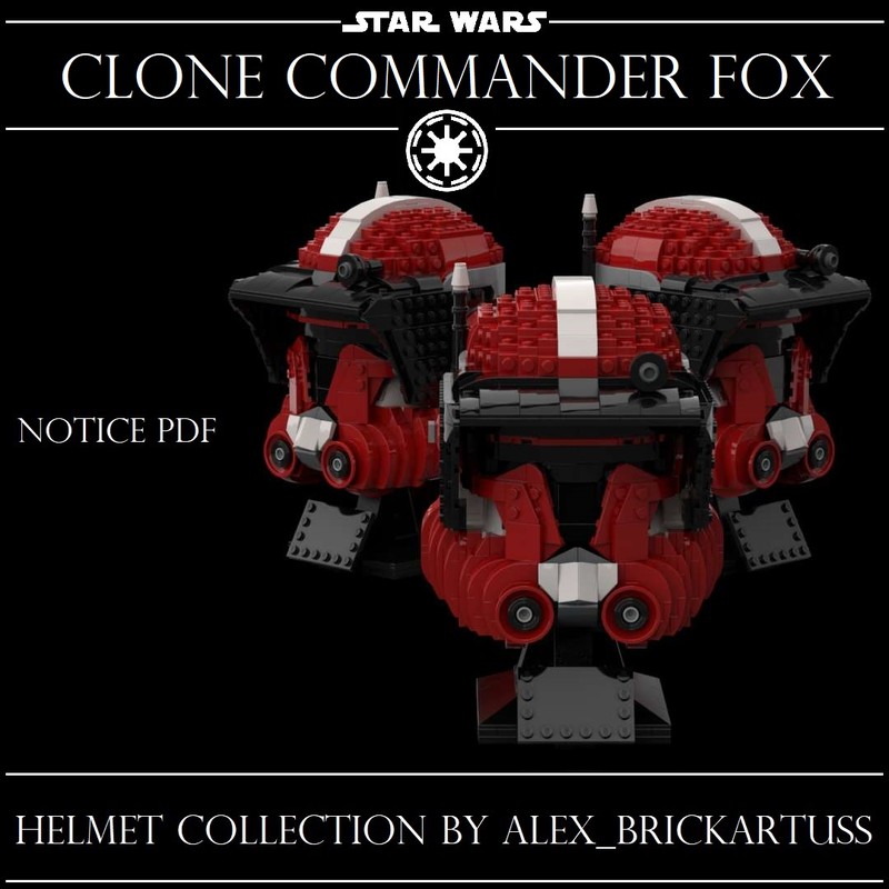 LEGO MOC helmet clone Commander Fox by Alex_BricKartuss | Rebrickable ...