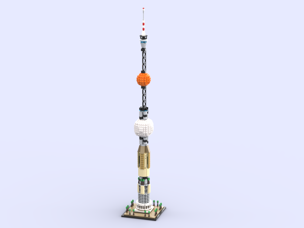 LEGO MOC Microscale TV tower by raguidel | Rebrickable - Build with LEGO