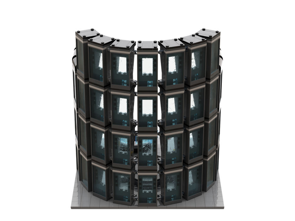 Lego Moc Iron Man Hall Of Armor Modular Minifigure Display By