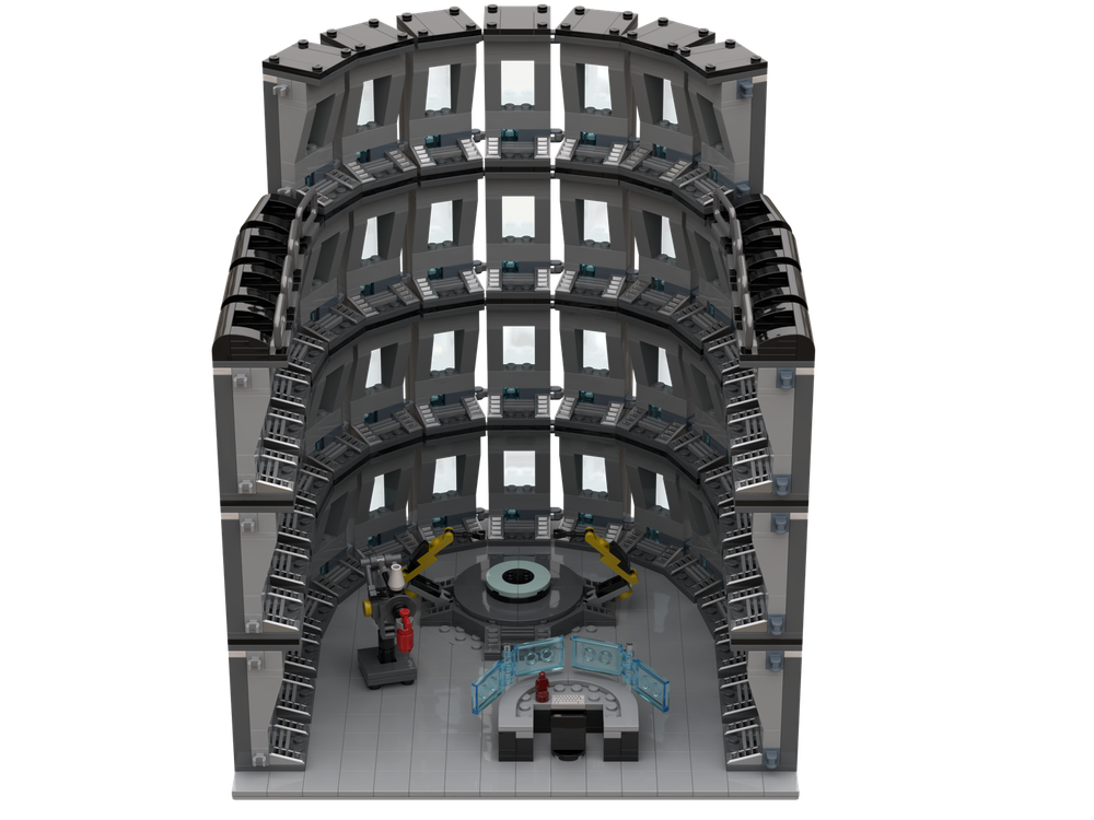 Lego Moc Iron Man Hall Of Armor Modular Minifigure Display By