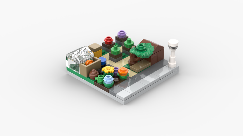 LEGO MOC Community Garden (Mini Modular) by ItsBrickAstley ...