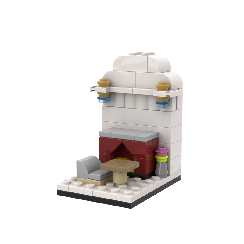 LEGO MOC 11005: Ornate Fireplace by BrickAlchemist | Rebrickable ...