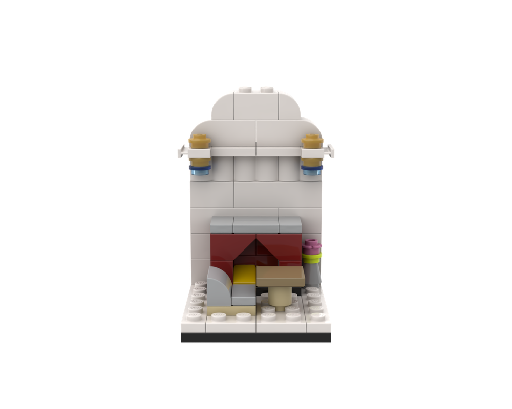 Lego Moc 11005 Ornate Fireplace By Brickalchemist Rebrickable