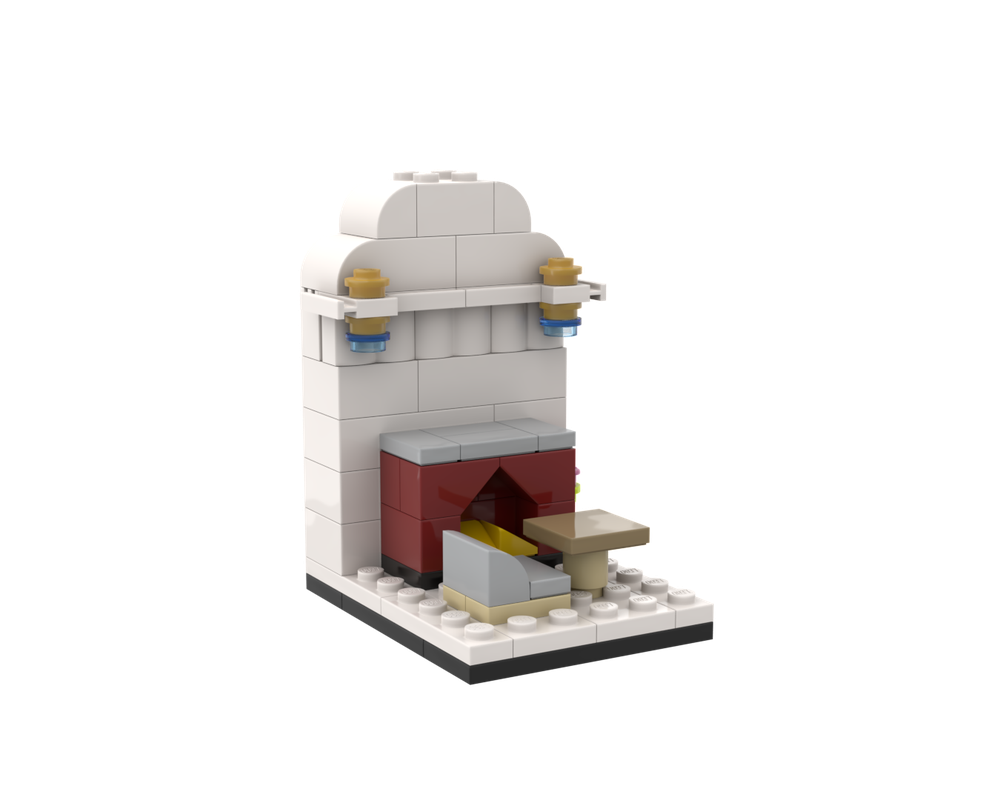 Lego Moc 11005 Ornate Fireplace By Brickalchemist Rebrickable